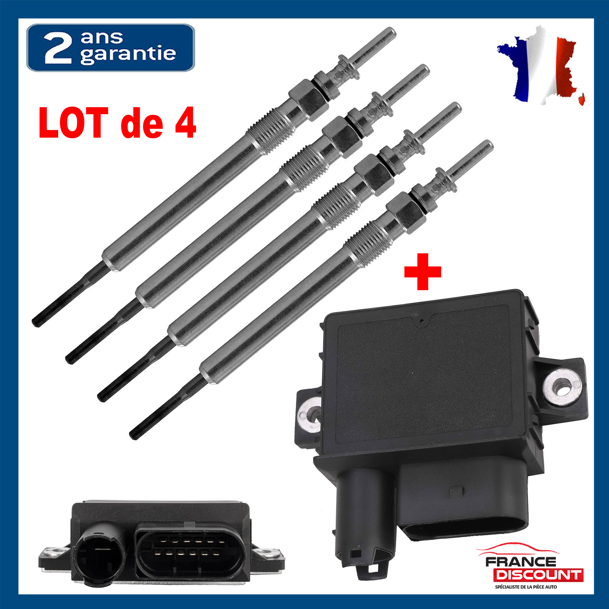 Relais de Préchauffage + Bougies pour BMW X1 E84 X3 E83 18 20 d 23 2.0 sd 118d